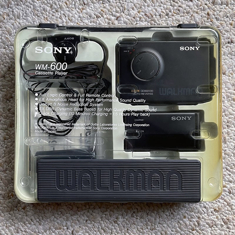 [RARE FULL SET] Sony WM-600 Walkman Cassette Player, EX | Reverb
