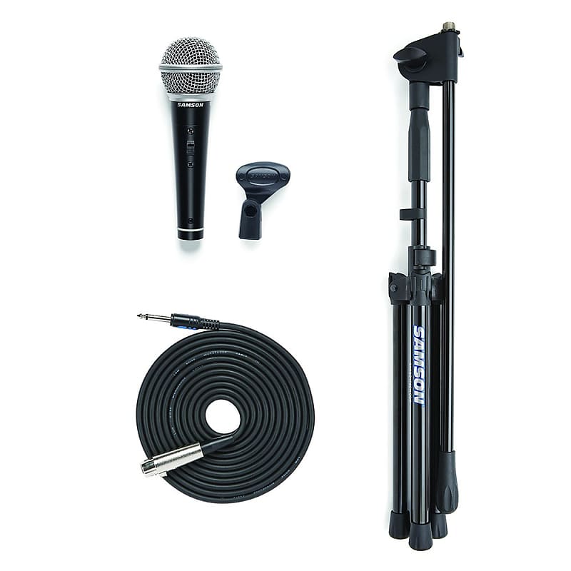 Samson VP10 Vocal Microphone, Boom Stand and 1/4 | Reverb
