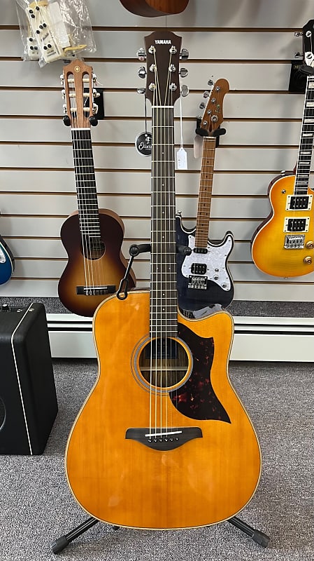 Yamaha A1R Dreadnought Cutaway Acoustic Electric - Vintage | Reverb
