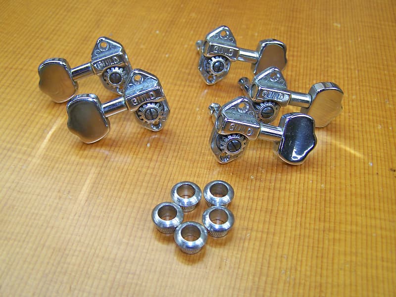5 Guild Starfire Guitar tuners tuning gears machines 1960s | Reverb