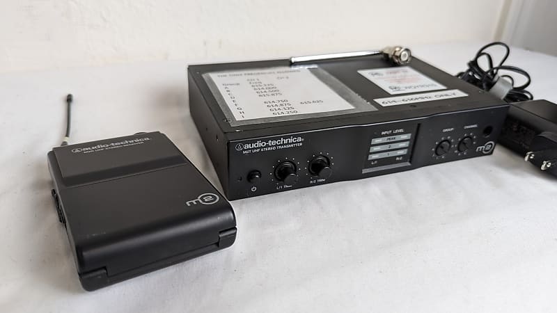 Audio-Technica M2R M2T UHF Stereo Transmitter & Receiver Set | Reverb