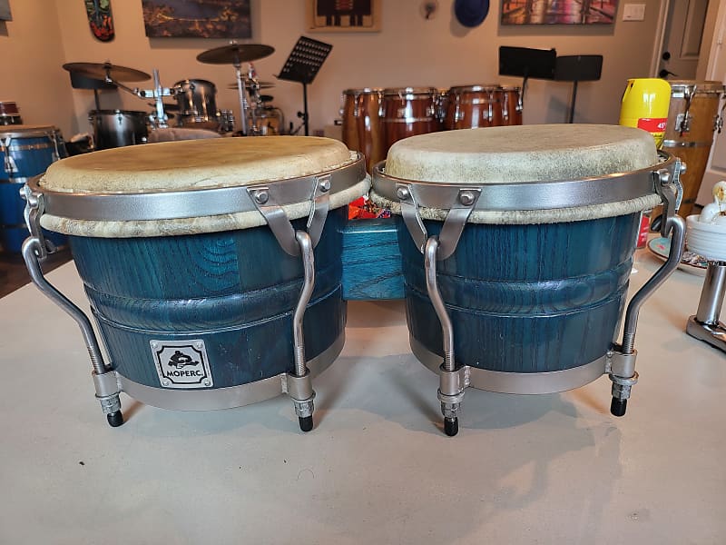 Moperc Bongo Custom - Blue stain | Reverb