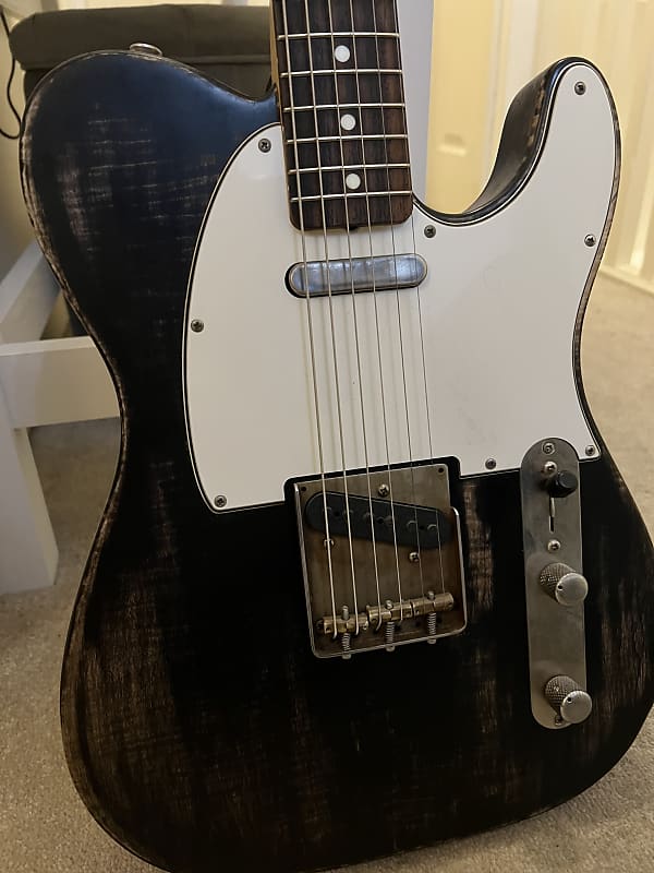 High end Partscaster Telecaster 2022 - Heavy Relic Black | Reverb UK