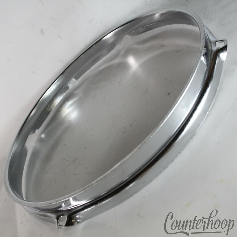 *Ludwig 10"Tom Drum Rim/Hoop Triple-Flange Chrome 4-Hole | Reverb