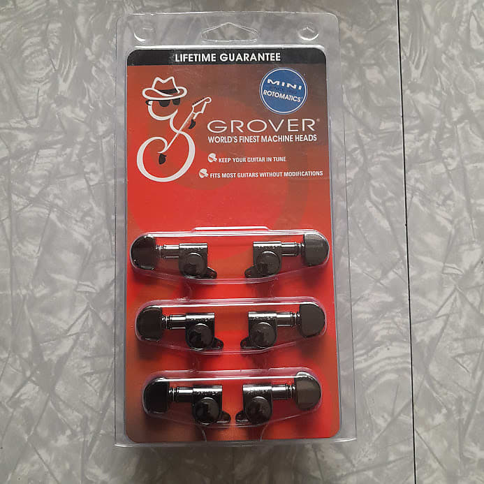 Genuine Grover Mini Rotomatic 3x3 Black Nickel | Reverb