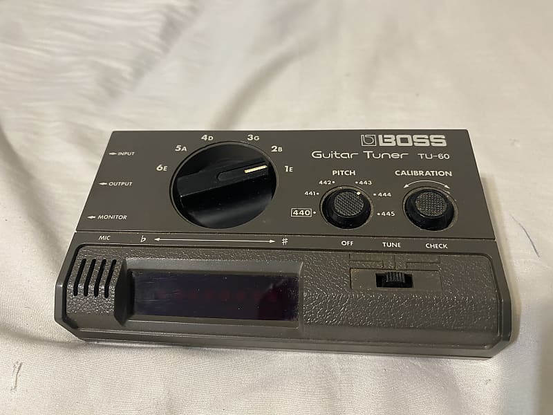 Boss TU-60 Guitar tuner 80s - Grey | Reverb