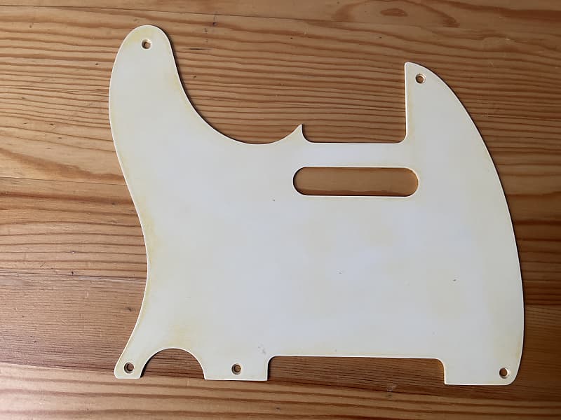 Left Handed Telecaster Pickguard - Parchment | Reverb