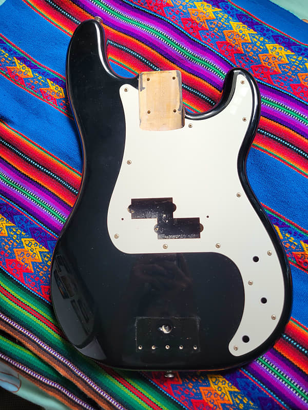 Fender Japan P bass body mij - Black | Reverb
