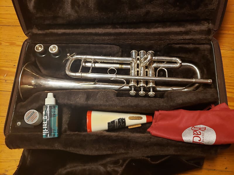 Bach Stradivarius 180S37 Bb Silver Trumpet--Serviced, Nice! | Reverb