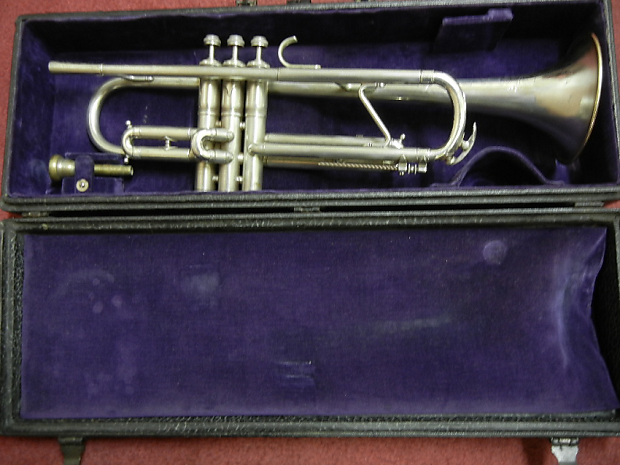 Elkhart Vintage Silver Plated Trumpet 1920's | Reverb