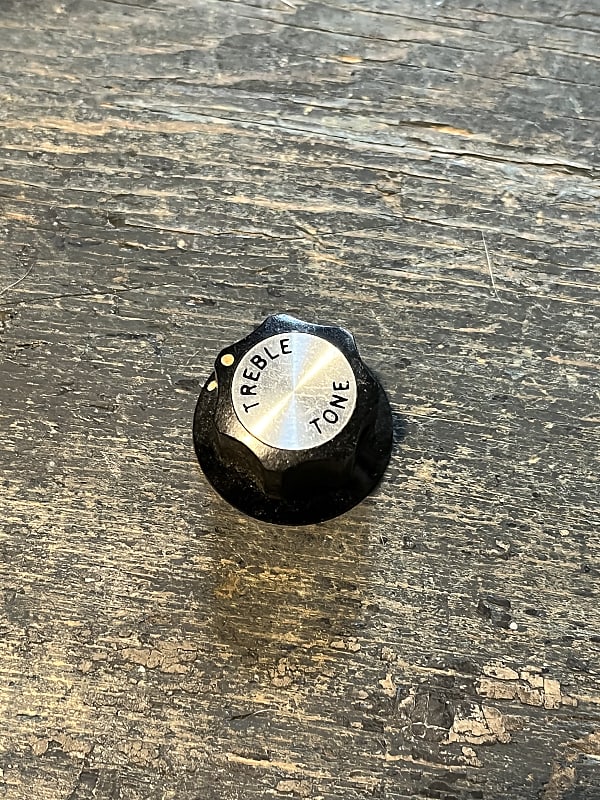 Ric Treble tone knob 70's - Blk | Reverb