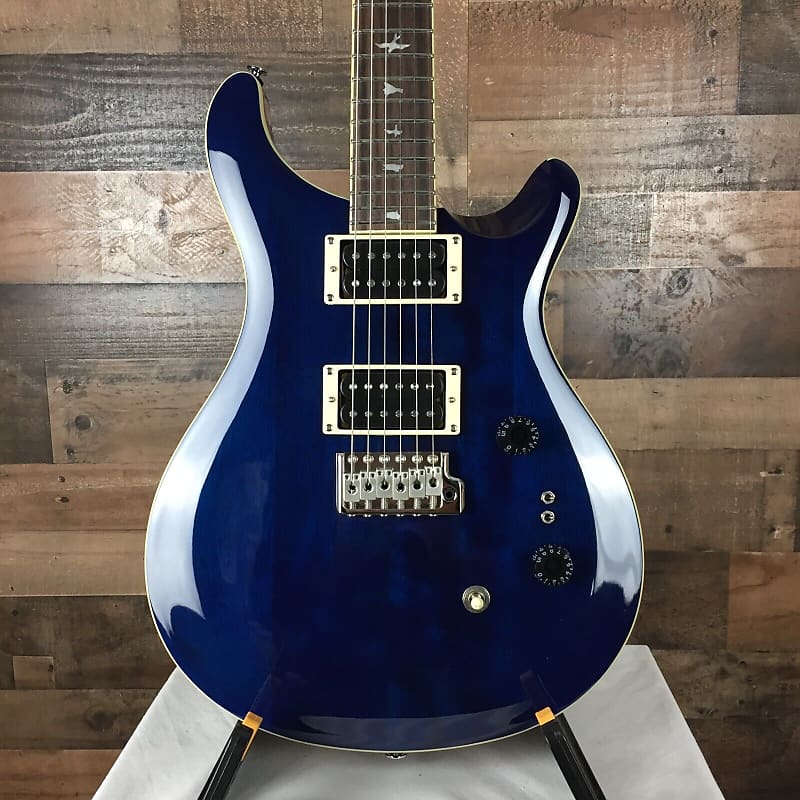 PRS SE Standard 24-08 Translucent Blue with Gig Bag, Free | Reverb