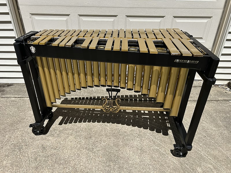 Musser M75 Century Vibraphone Gold Bars with Working Motor | Reverb