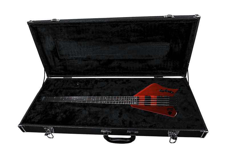 Bootlegger Guitar Ace 5 String 2021 Clear Red Matte | Reverb