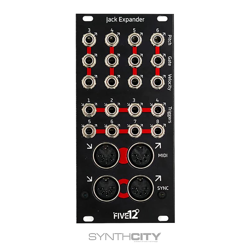 Five12 Jack Expander for Vector Expander (Black) | Reverb