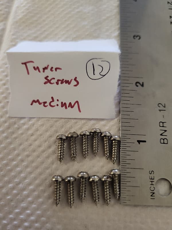 Medium Fender headstock / tuner /machine head mounting screws | Reverb