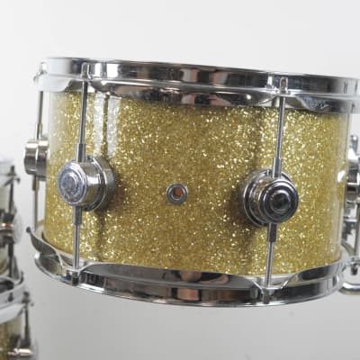 DW Drum Workshop Mini Pro Gold Glass Glitter Drum Set | Reverb