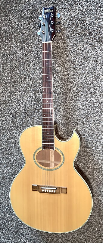 Vintage 1990s Washburn Ea44 Cutaway Acoustic Electric Reverb