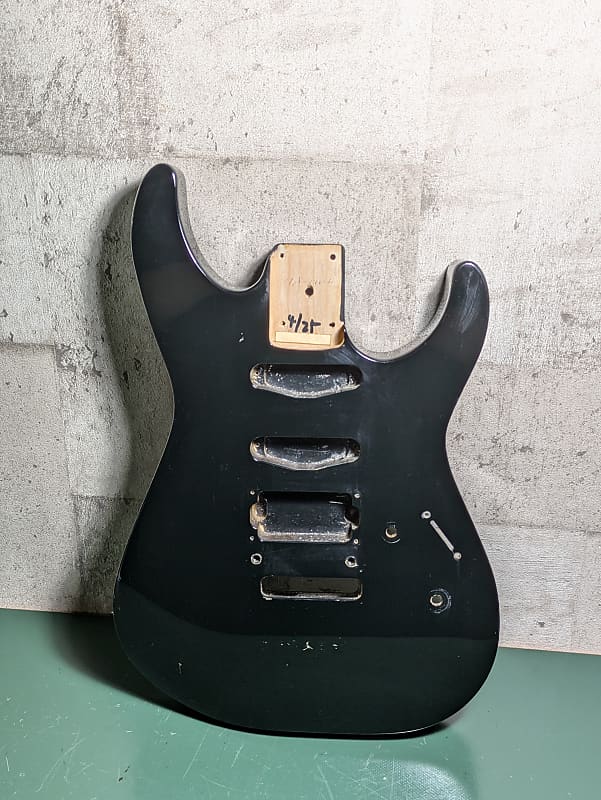 ESP Super Strat Body HSS 80s Black Made in Japan ZEP-II | Reverb