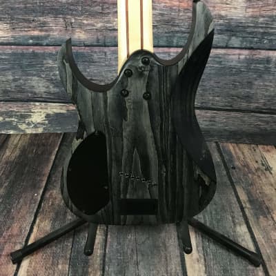 Used Ibanez RGIF7-BKS Iron Label RG Series HH Fanned Fret | Reverb