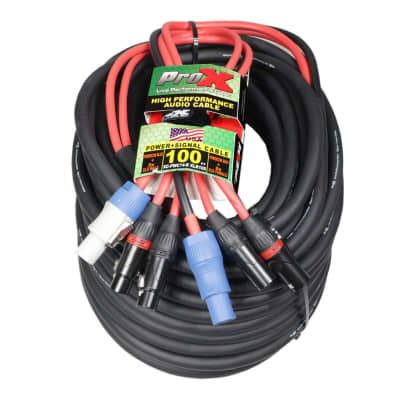 ProX XC-PWC14-DXLR100 100FT Jumper Power Connection With Dual | Reverb
