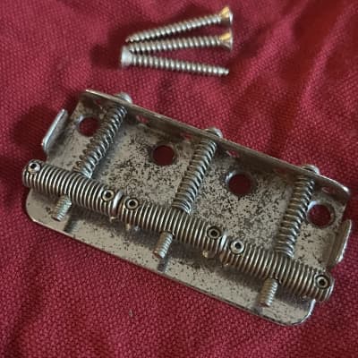 1958 - 64 Fender Musicmaster Duo Sonic guitar bridge | Reverb