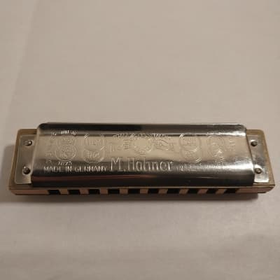 Vintage German M. Hohner Marine Band Harmonica No. 1896 A440 | Reverb