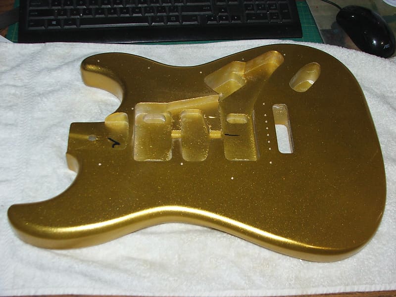 Gold Strat Style Body.. .Never used....perfect for your next | Reverb