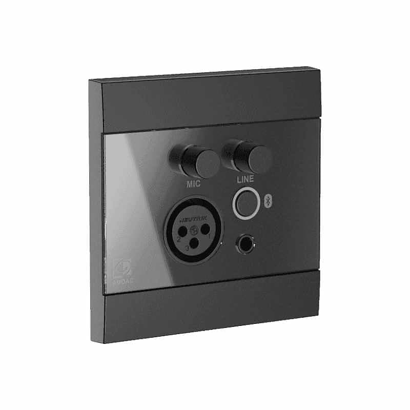 AUDAC WP225-B Contrôleur/récepteur mural - mic/line/BT - noir | Reverb