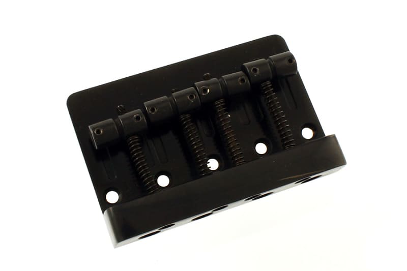 Heavy-Duty 4-String Bass Bridge, 2-1/4" Spacing - BLACK | Reverb