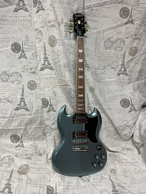 Epiphone G-400 SG PRO 2019 Pelham Blue In Ex + Condition | Reverb