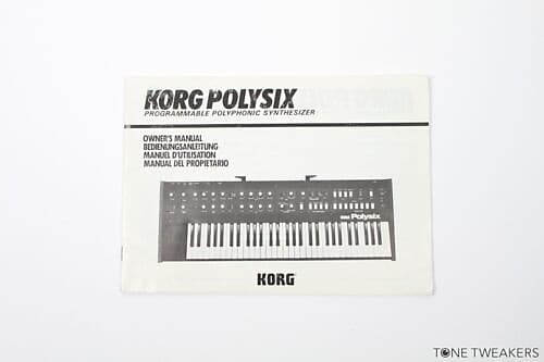 KORG POLYSIX OWNERS MANUAL rough synthesizer keyboard poly6 | Reverb