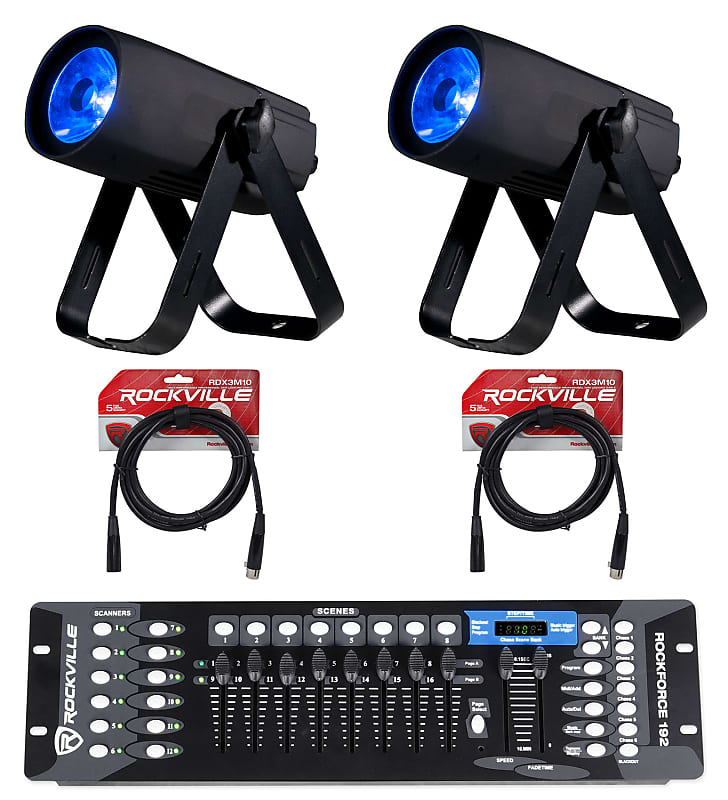 (2) American DJ ADJ SABER SPOT RGBW Compact Pinspot | Reverb