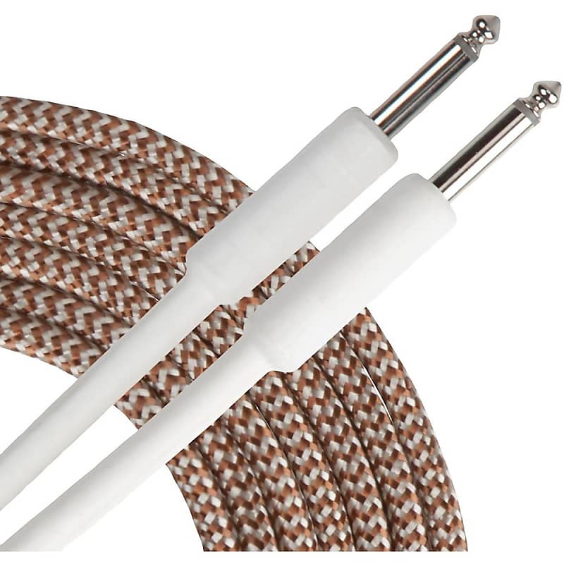 Live Wire Advantage Tweed Instrument Cable 15 ft. Gold | Reverb
