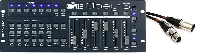 Chauvet DJ Obey 6 36-Ch DMX Lighting Controller Bundle with | Reverb