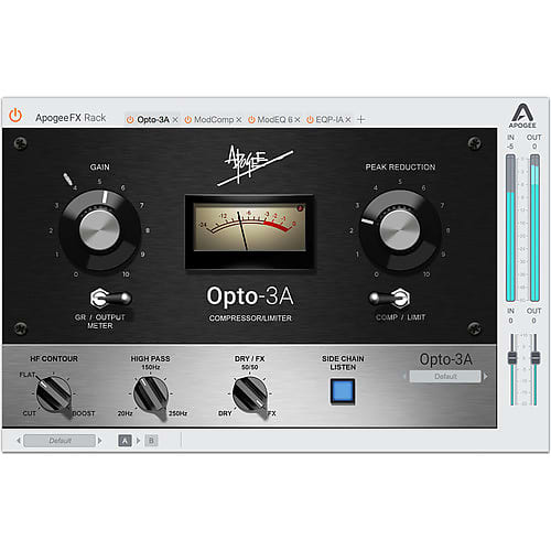 Apogee Electronics Opto-3A FX Rack Vintage Compressor Plug-In | Reverb
