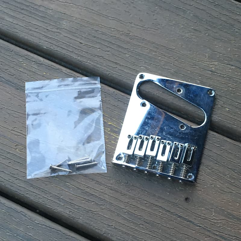 Modern FENDER Squier Affinity 6 Saddle Guitar Bridge Tele | Reverb UK