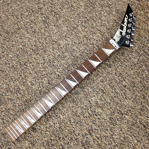Jackson Neck Reverse Headstock Floyd Rose Shark Fin Inlays | Reverb