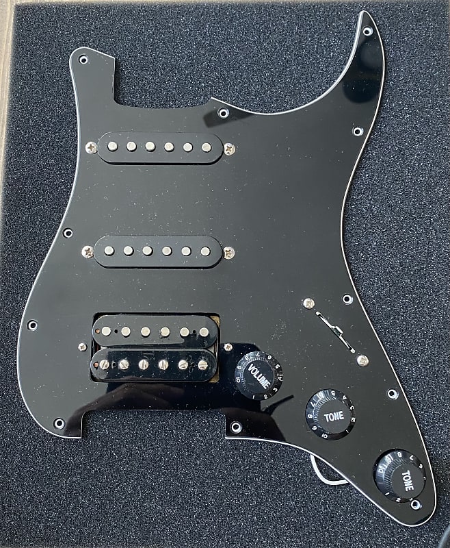 920D Custom HSS LOADED PICKGUARD FOR STRATOCASTERS - Black | Reverb