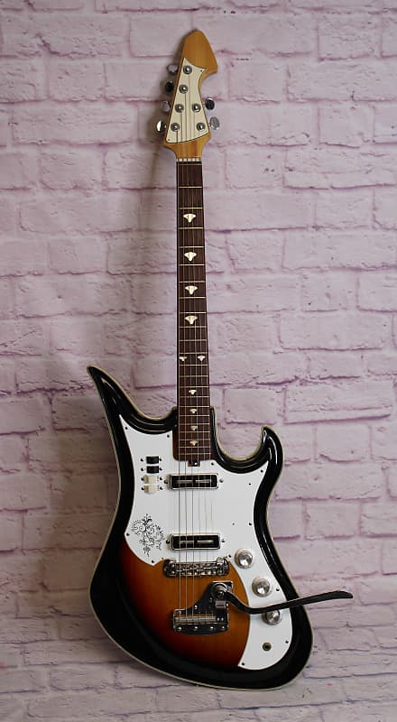 👀 1967 Teisco Spectrum 2 - Sunburst - Very Clean ! | Reverb