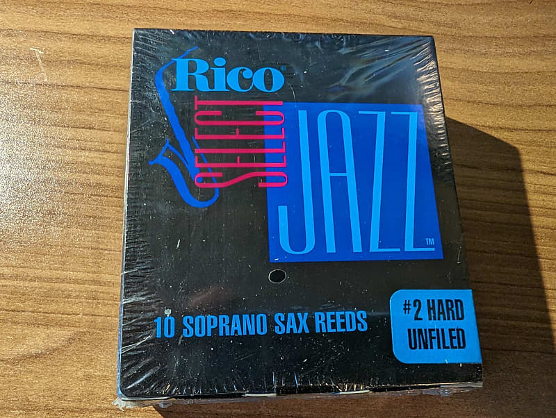 Rico Select Jazz Soprano Saxophone Reeds, UnFiled - Strength | Reverb