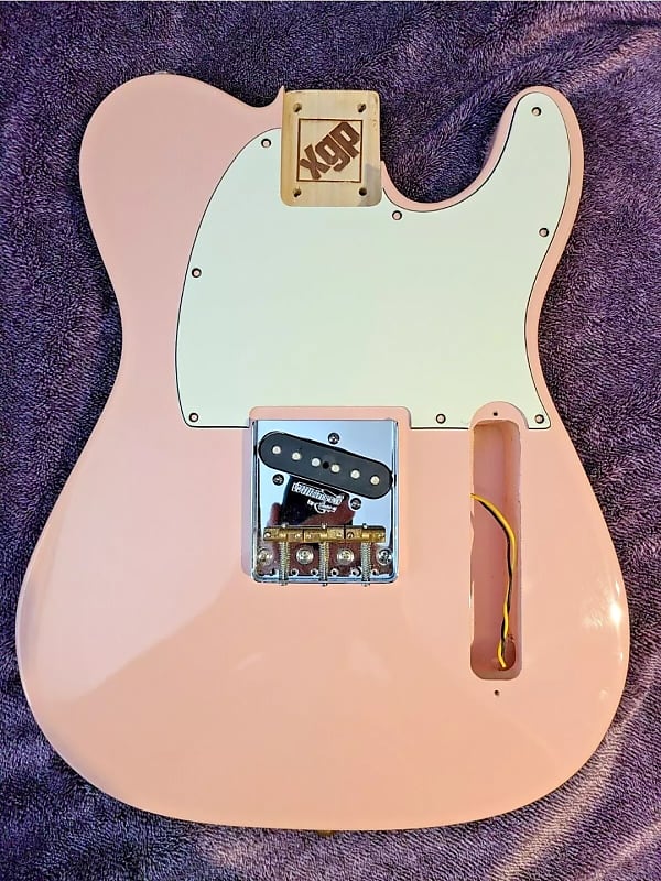 XGP Shell PInk Telecaster Body Semi-loaded w/ Hardware | Reverb
