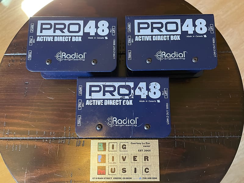 LOT OF 3 Radial Pro48 Active Direct Boxes | Reverb