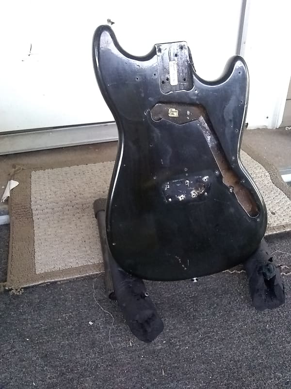 fender musicmaster body 1978 factory black | Reverb