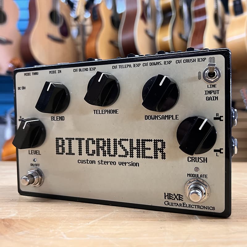 HEXE Bitcrusher Custom Stereo Version Effects Pedal | Reverb