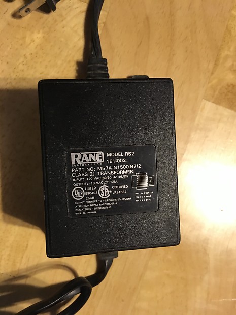 Rane RS2 AC Adapter Power Supply for MS1/MS1B RS1 | Reverb