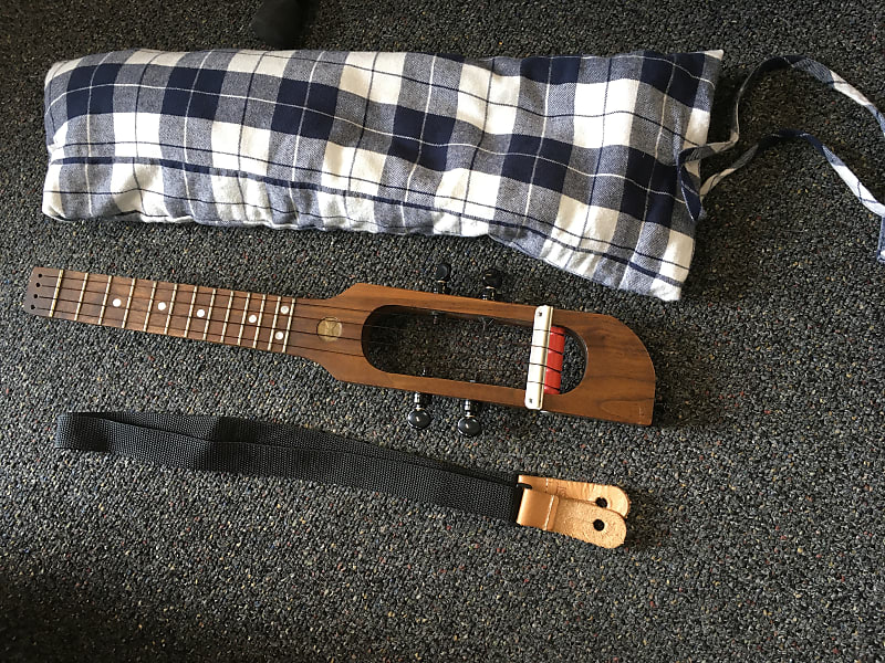 Daniel Hulbert handcrafted travel electric ukelele in walnut | Reverb