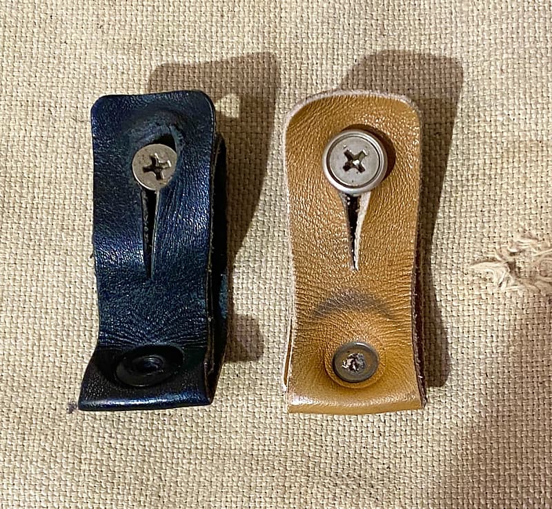 Vintage 1960's Homemade Leather Strap-Locks Brown-Black | Reverb