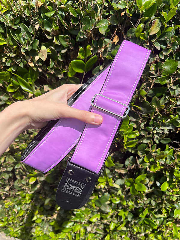 UV Reactive Purple/Pink Color Change Guitar Strap | Reverb