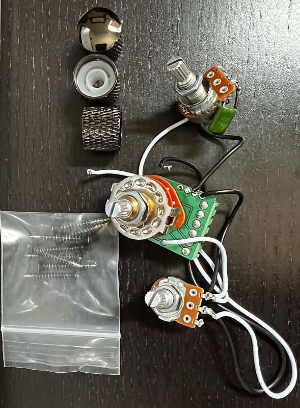 Dingwall D-ROC 4 way rotary pickup selector, knobs, plug jack | Reverb